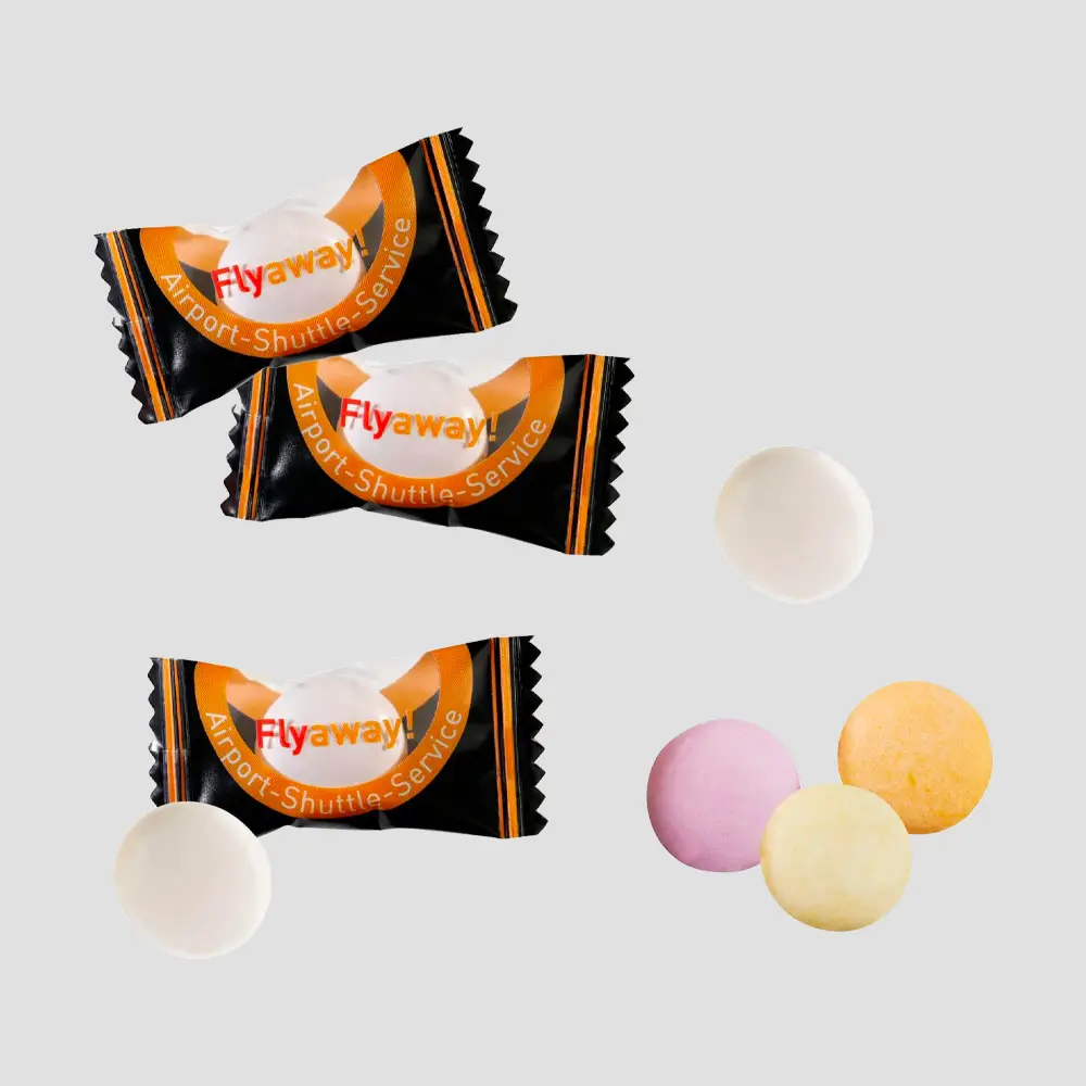 Mentos en flowpack – sachet publicitaire personnalisable - Lavigne
